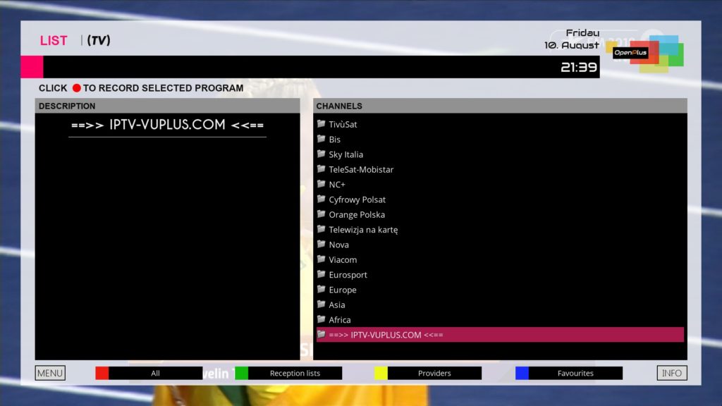[TUTORIAL] How to install IPTV on OpenPLUS – ENIGMA2
