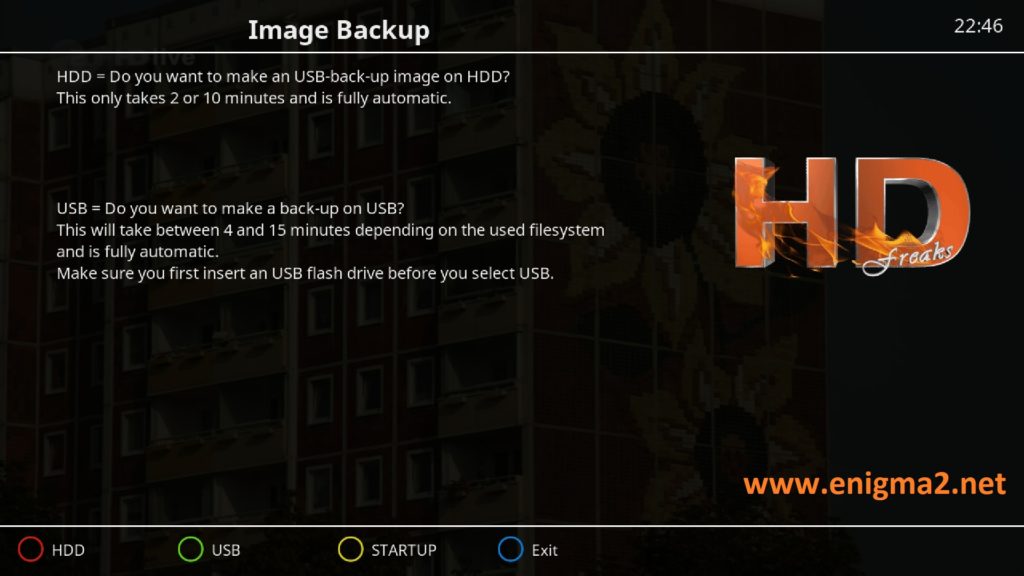 [TUTORIAL] How to make backup on OpenHDF – ENIGMA2