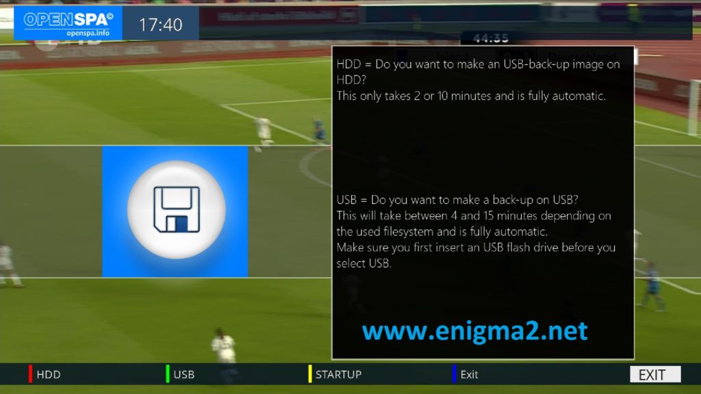 [TUTORIAL] How to make backup on OpenSPA – ENIGMA2