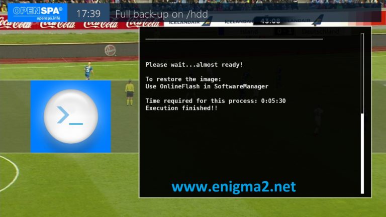 [TUTORIAL] How to make backup on OpenSPA – ENIGMA2