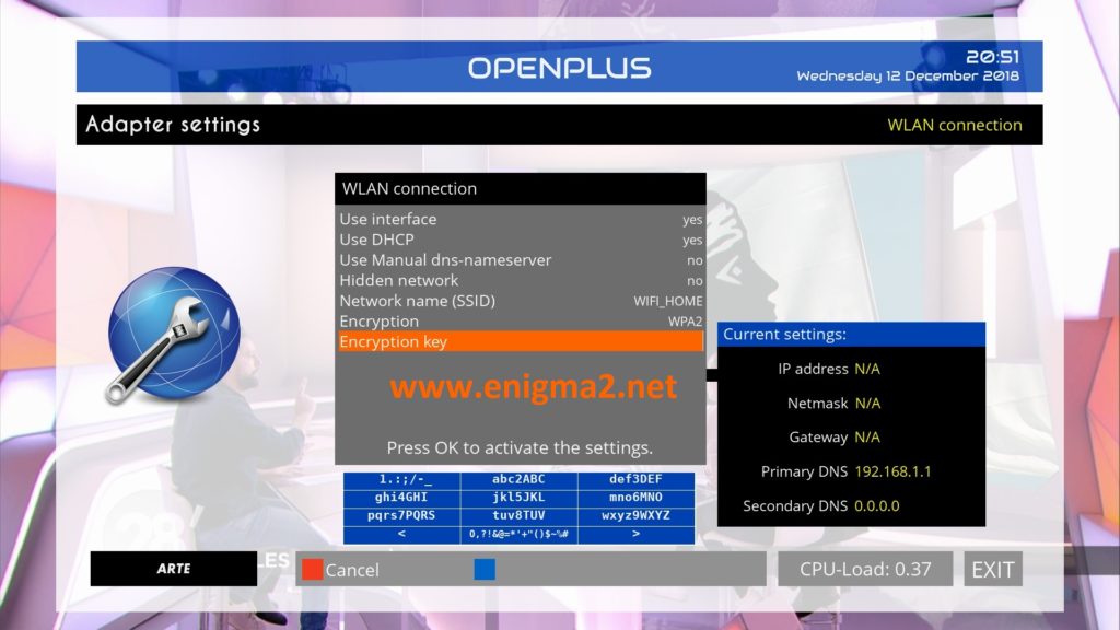 [TUTORIAL] How to setup Wireless on OpenPLUS – ENIGMA2
