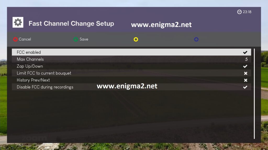 [TUTO] How to enable and configure FCC on VTI – ENIGMA2