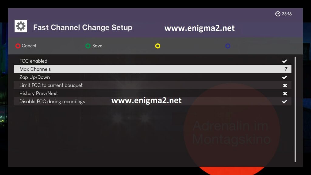 [TUTO] How to enable and configure FCC on VTI – ENIGMA2