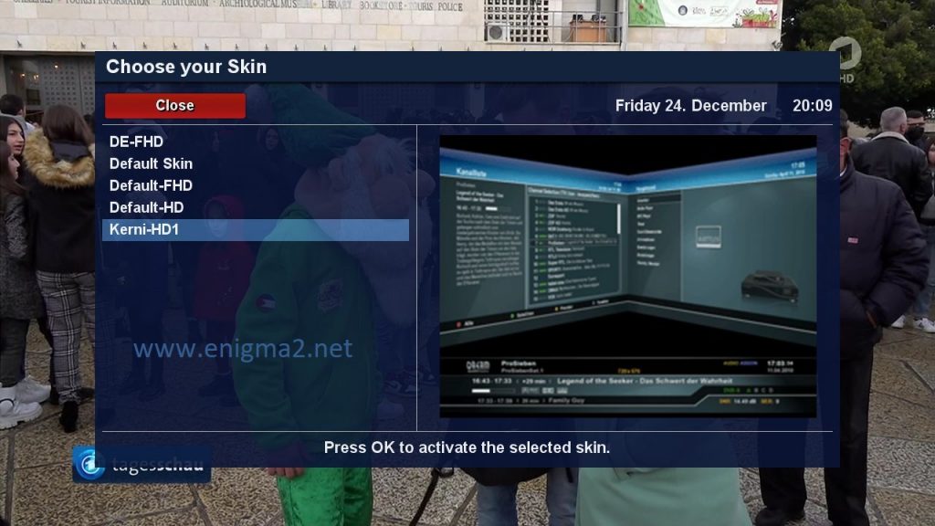 [TUTO] How to install SKIN on DreamELITE – ENIGMA2